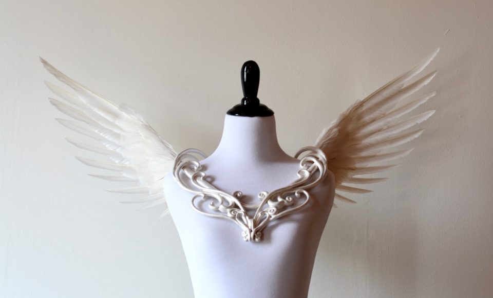 Angel Wings Collar - made to order - Serpentfeathers