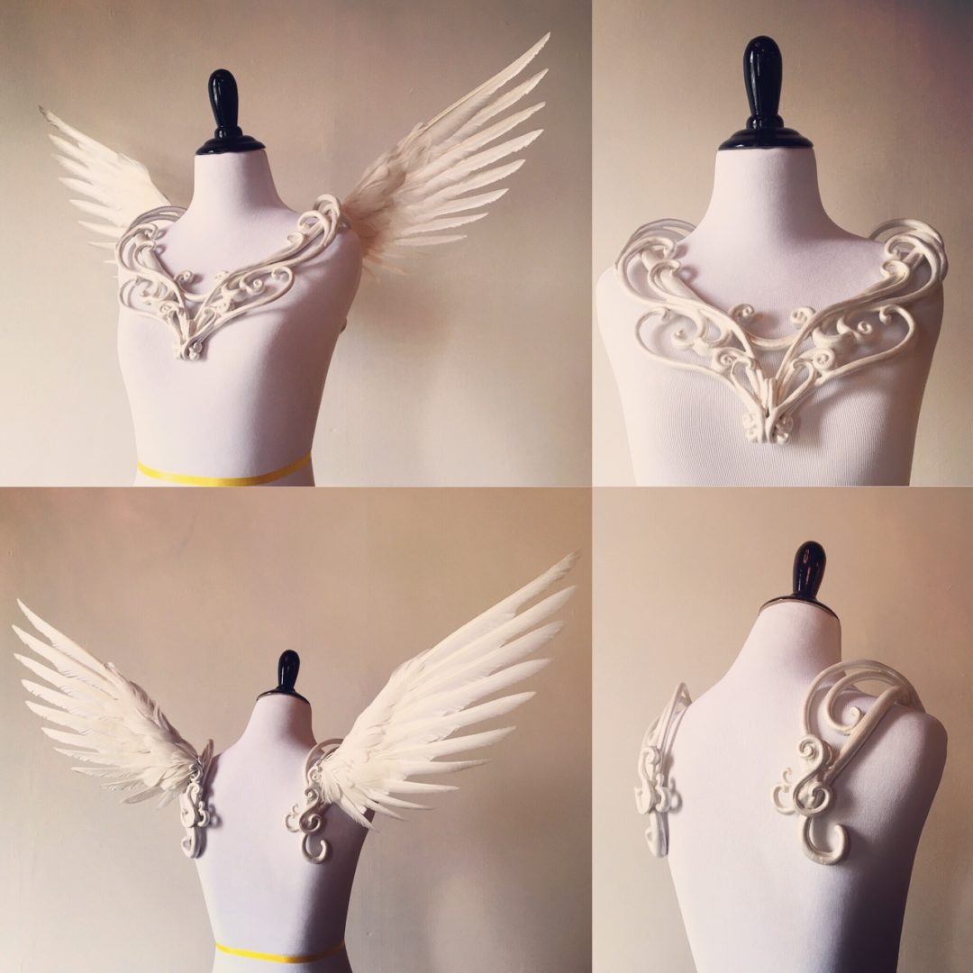 Angel Wings Collar - made to order - Serpentfeathers